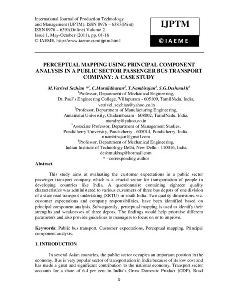 Pdf Attribute Based Perceptual Mapping Using Discriminant Analysis In A Public Sector