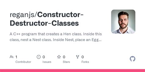 github reganjs constructor destructor classes a c program that