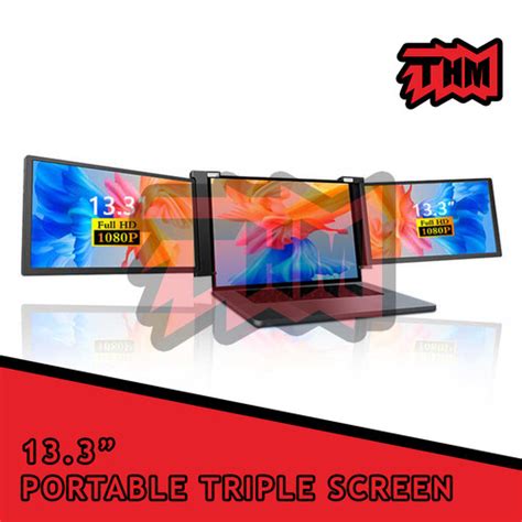Jual Portable Triple Screen Monitor For Laptop 13 3 Kota Bekasi The Hypermarket Tokopedia