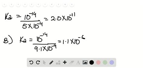 Solvedusing Values Of Kb In Appendix C Calculate Values Of Ka For Each Of The Following Ions