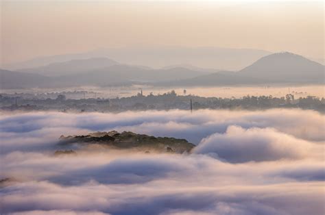 새벽에 조밀 한 안개와 소나무 숲 배경 하늘과 구름의 마법 0명에 대한 스톡 사진 및 기타 이미지 0명 가을 간헐천 Istock