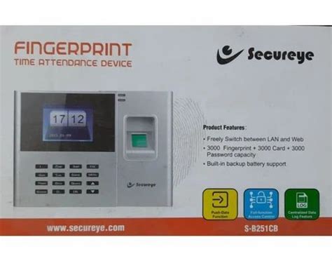 Ip Based Secureye Biometric Attendance System Optical Sensor At ₹ 5600 Piece In Gurugram
