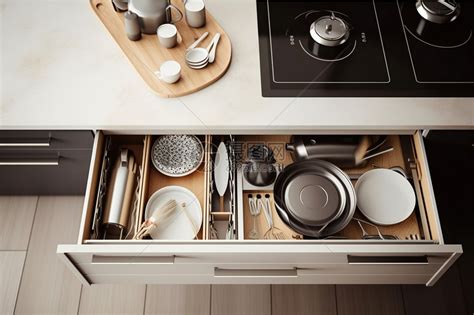 橱柜中的厨具图片素材 正版创意图片600206164 摄图网