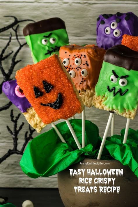 Easy Halloween Rice Crispy Treats Recipe