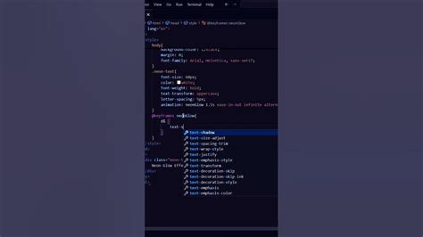 Neon Effect Neoneffect Csstutorial Animatedshorts Cssanimation 3danimation Neon Css3