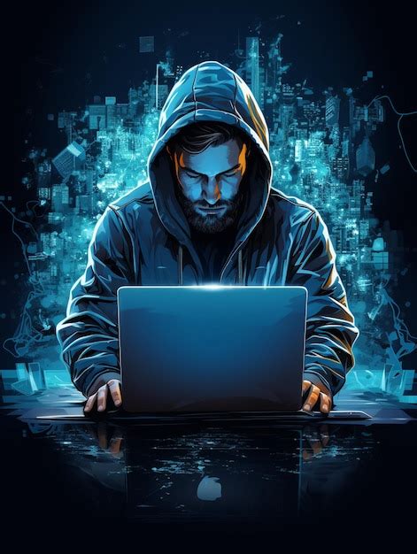 Premium Ai Image Hacker Hacking Cyber Security Data Protection Terror
