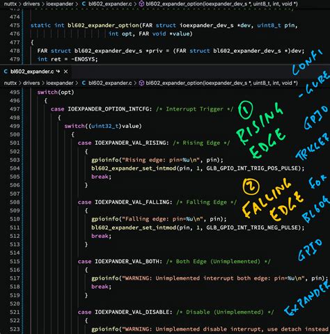NuttX GPIO Expander For PineDio Stack BL