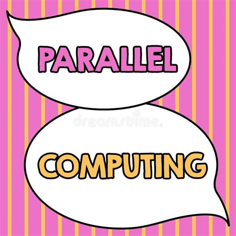 text showing inspiration parallel computing internet concept simultaneous calculation by means