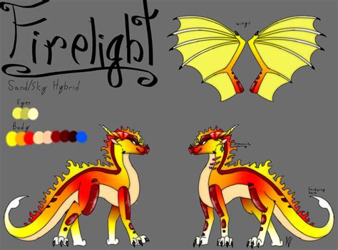 Firelight Reference Sheet By Dragonart Z On Deviantart