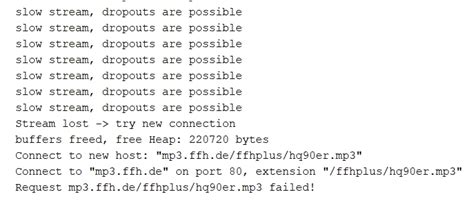 Slow Stream Dropouts Are Possible · Issue 137 · Schreibfaul1esp32 Audioi2s · Github