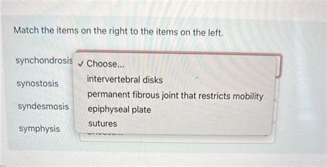 Solved Match The Items On The Right To The Items On The Chegg Com