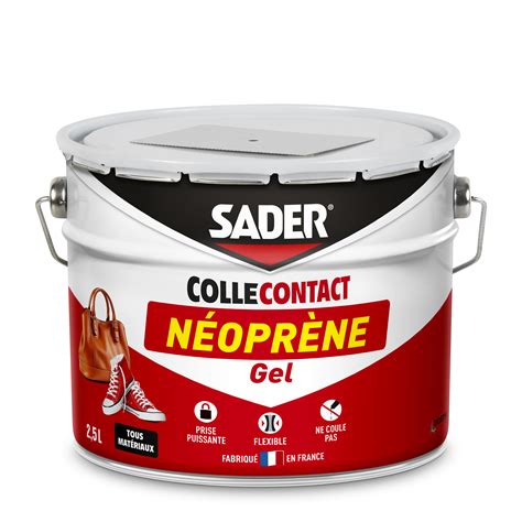 Colle Dassemblage Gel Néoprène Gel Multi Usages Sader 2500ml Beige