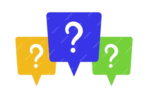 Premium Vector Three Question Marks Speech Bubbles