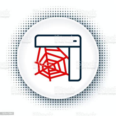 흰색 배경에 격리 된 라인 거미 웹 아이콘 거미줄 기호입니다 해피 할로윈 파티 다채로운 개요 개념 벡터 거미에 대한 스톡 벡터 아트 및 기타 이미지 Istock