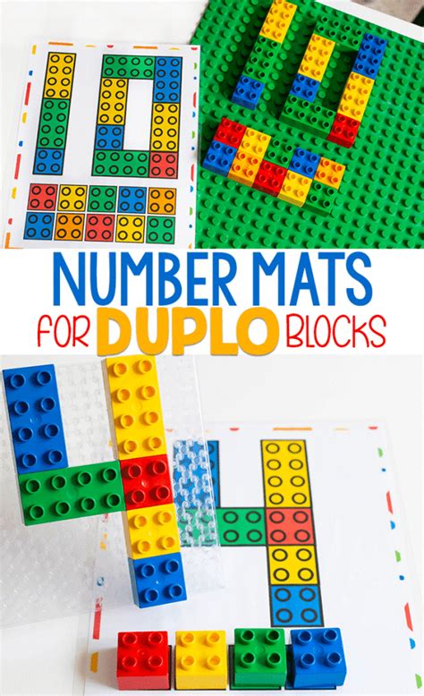 Free Printable Duplo Counting Mats For Preschoolers