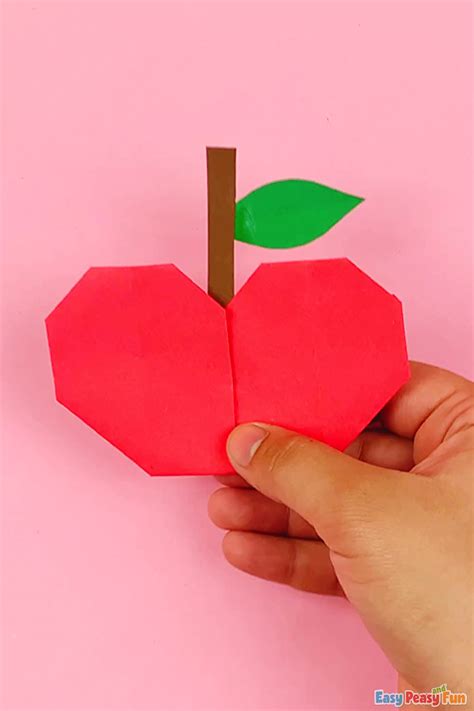 Origami Apple Folding Instructions Easy Peasy And Fun