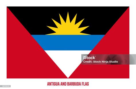 흰색 배경에 앤티가 바부다 플래그 벡터 그림입니다 앤티가 바부다 국기 바부다에 대한 스톡 벡터 아트 및 기타 이미지 바부다 앤티가 과테말라 서부 앤티가 앤티가 바부다