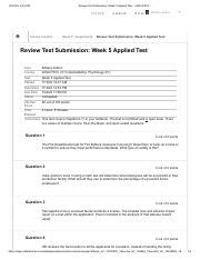 Review Test Submission Week 5 Applied Test 22SU PSYC Pdf 10 16 22 9 23 AM Review Test