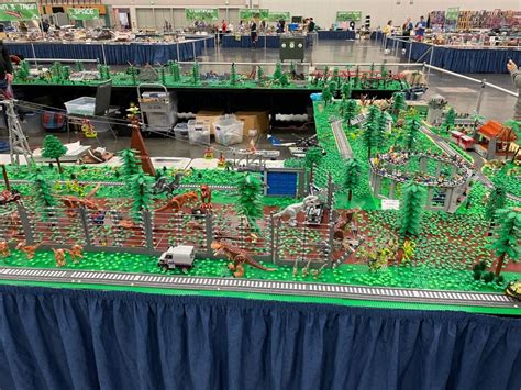 Massive Lego Jurassic Park Layout Bricks Cascade 2022 Adams Brick