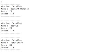 Patient Management System Python Console Based PROGRAMMING