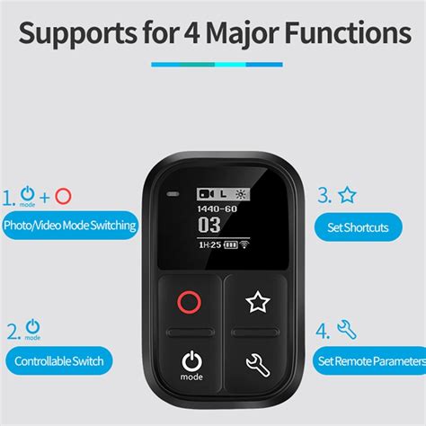 Waterproof Wifi Smart Remote Control For Gopro Her Grandado
