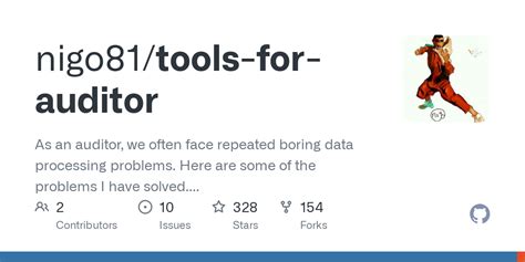 GitHub Nigo81 Tools For Auditor As An Auditor We Often Face Repeated Boring Data Processing