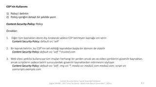 Content Security Policy Csp PPT
