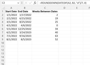 How To Convert Days To Weeks In Excel