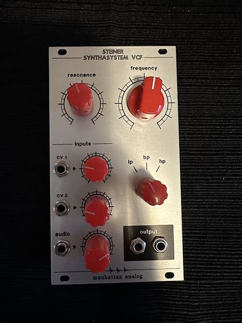 Manhattan Analog Steiner Synthasystem Vcf Eurorack Module Reverb