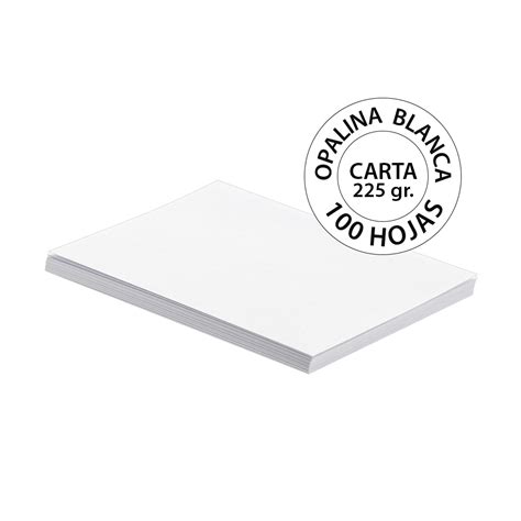 Opalina Blanca Carta 100 Hojas Comprar En Optimus
