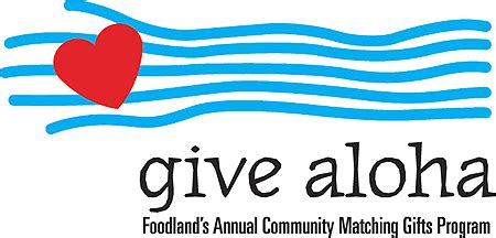 Give At Foodland And Sack N Save Through The End Of September Honpa