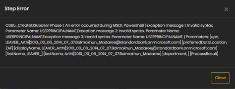 Issue Create O365 User Command Failed On Incorrect Syntax Cloudficient