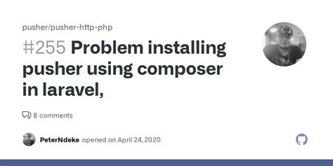 Problem Installing Pusher Using Composer In Laravel · Issue 255