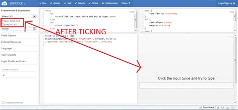 Javascript Cant Type Into Html Input Fields On Ios After Clicking