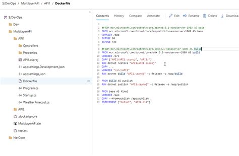 Netcore Microservice Ci Pipeline Azure Devops Build Error Docker Image Stack Overflow