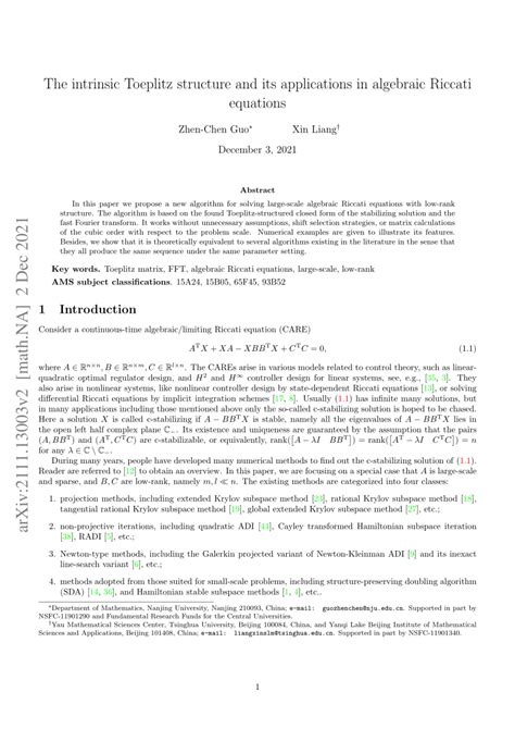Pdf The Intrinsic Toeplitz Structure And Its Applications In Algebra