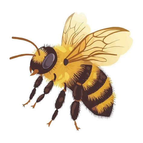 Premium Vector Cute Bumble Bee Vector Illustration