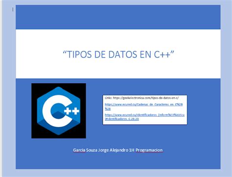 Tipos De Datos En C
