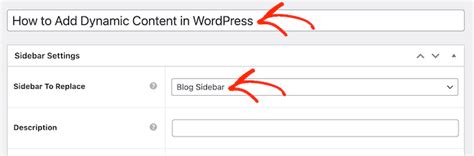How To Display Different Sidebar For Each Post And Page In Wordpress