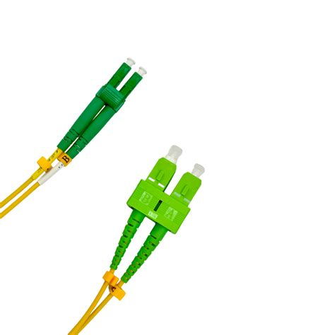 Patchcord Fibra SC APC LC APC Monomodo Duplex Mm Mts