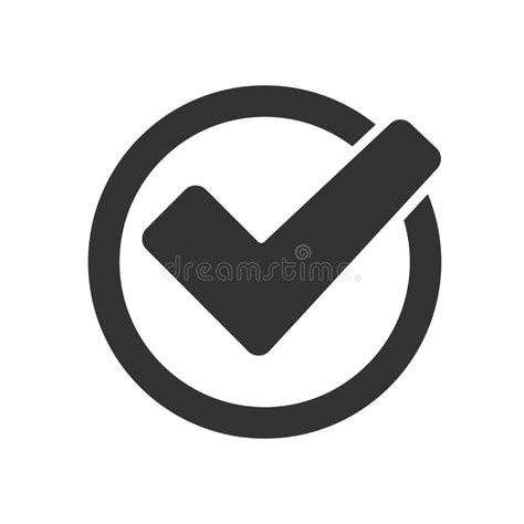 Check Mark Icon Vector Design Simple Iliustration Stock Vector Illustration Of Check Reject