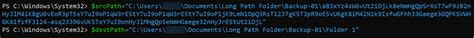 addressing the windows error destination path too long