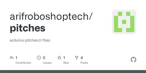Pitches Pitches H At Main · Arifroboshoptech Pitches · Github