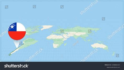 Location Chile On World Map Marked Stock Vector Royalty Free 2198866325 Shutterstock
