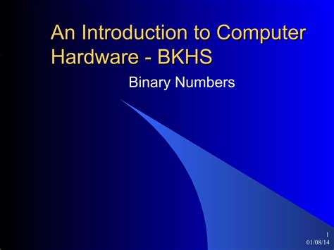 Binary Numbers Ppt