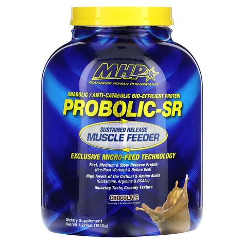 MHP Probolic-SR, Chocolate, 4.27 lbs (1,949 g) - Walmart.com