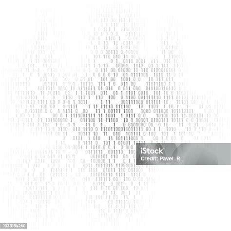 Binary Code Vector Background With Numbers One And Zero Artificial