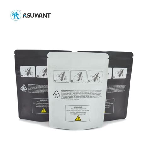 China 50mg Thc Suppository Smell Proof Cr Zipper Bags Tightest Seal