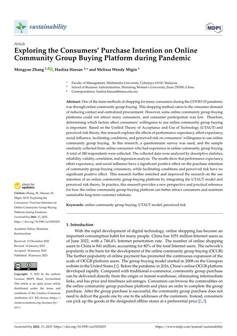 Pdf Exploring The Consumers Purchase Intention On Online Community