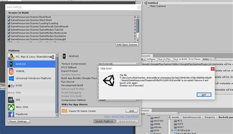 Unity Wont Let Me Fix The Corrupted File Unity Engine Unity Discussions